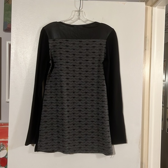 p. luca | Tops | P Luca Milano Blackgray Tunic Zip Detail | Poshmark
